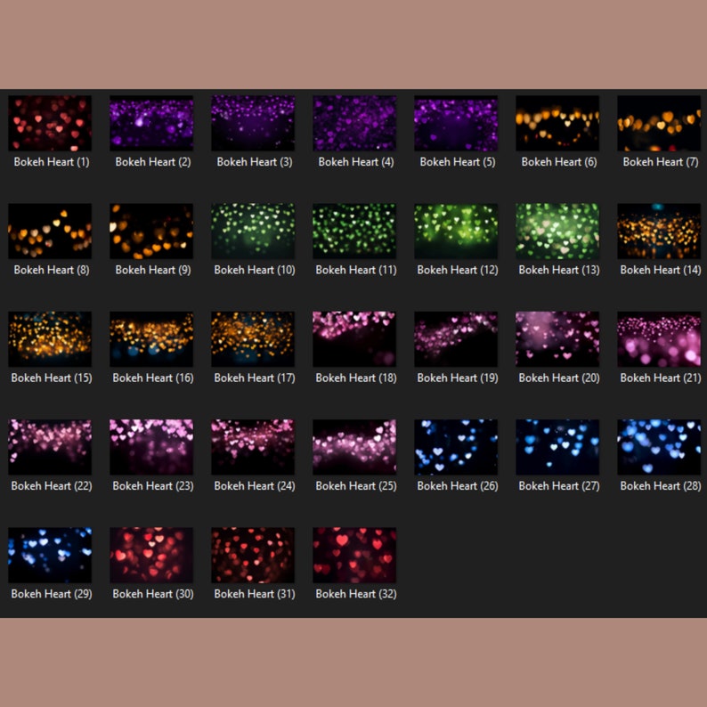 20 Bokeh Heart Overlays for Stunning Photos - Photoshop, Foreground ...
