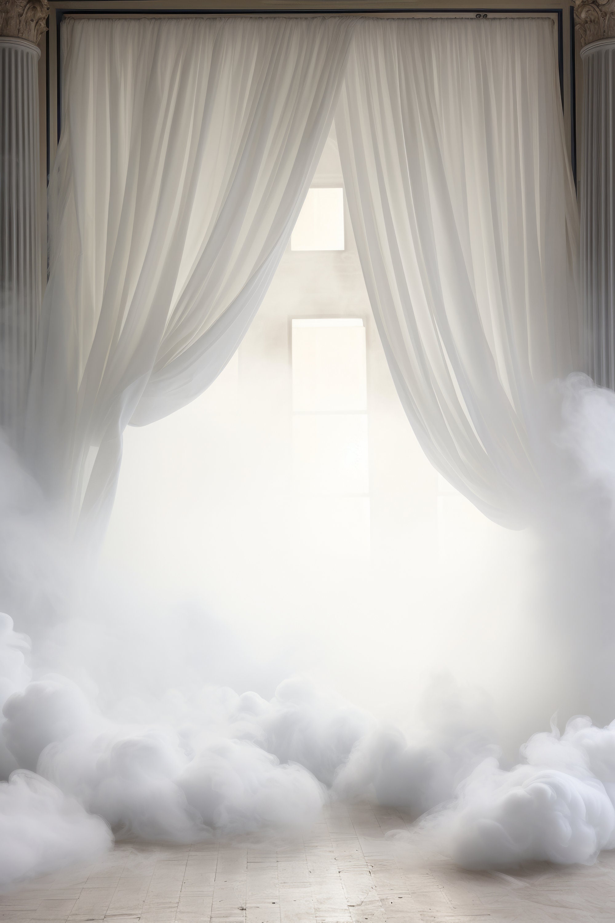 White Smoke Smoke Digital Maternity Backdrops Backgrounds Studio Art ...