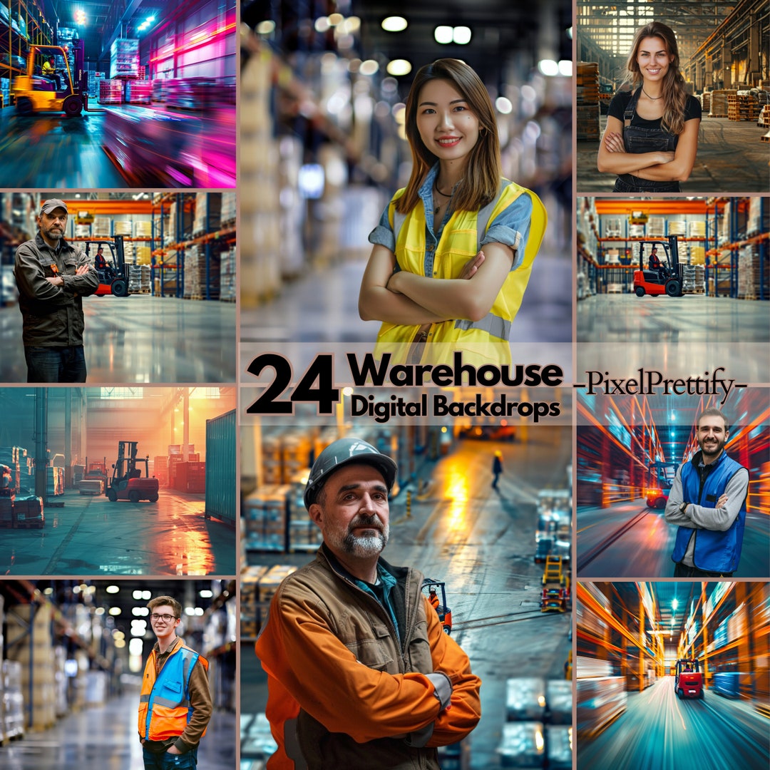 24 Warehouse Digital Backdrops for Headshots & Corporate Portraits ...