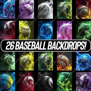 26 Baseball Digital Backdrops for Sports Photography | Baseball ...