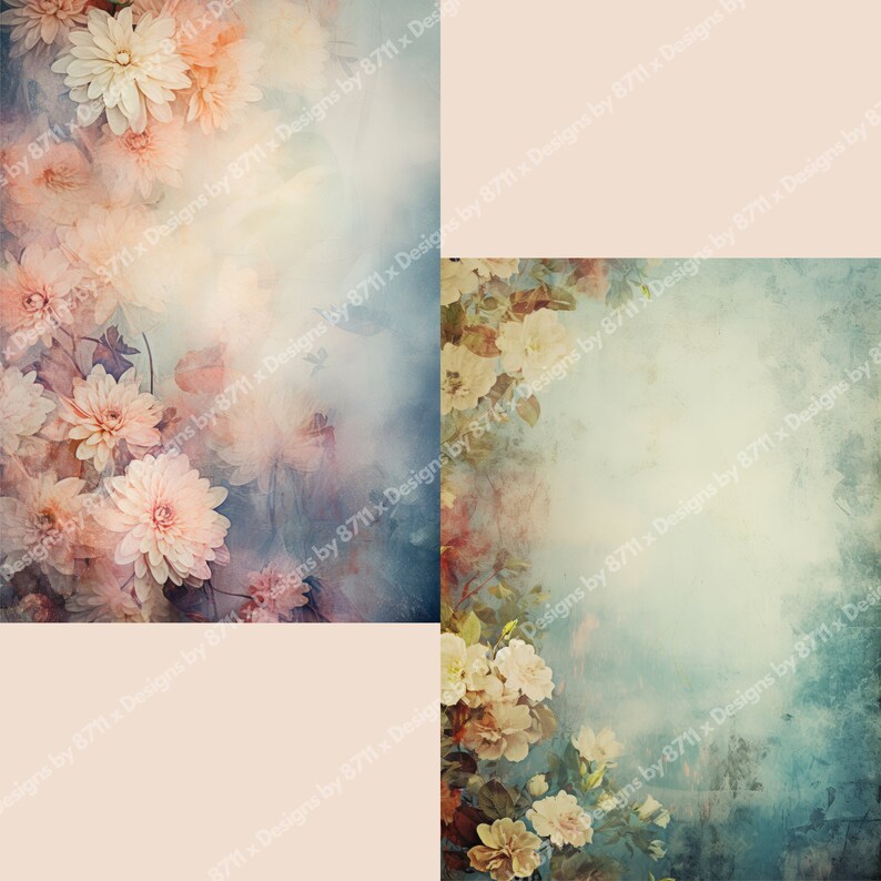 20 Flower Art Texture Overlays for Photoshop Editing Maternity ...
