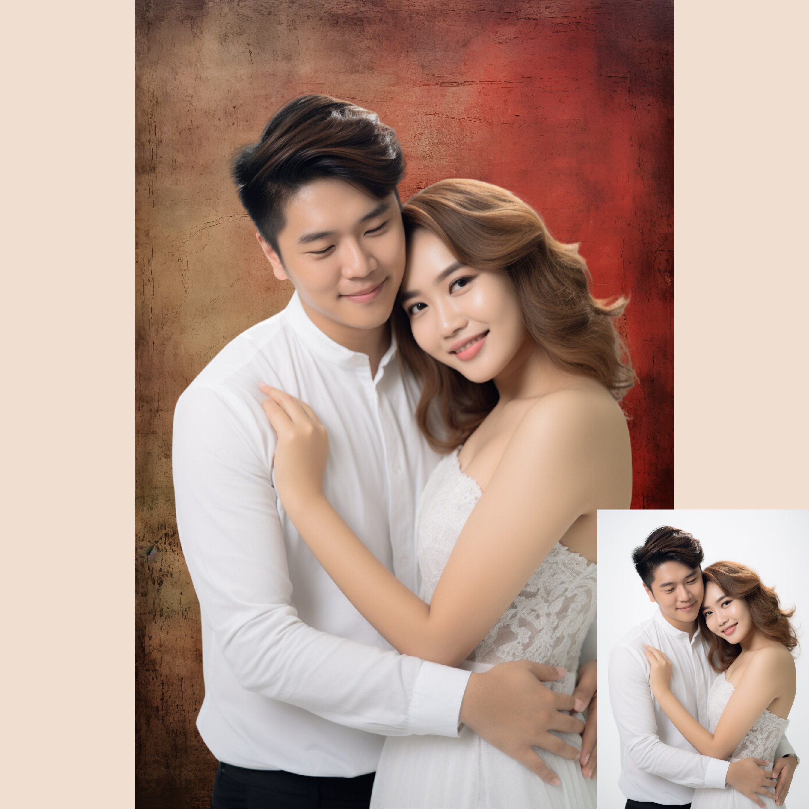 Red Studio Backdrop Digital Portrait Background, Instant Download ...