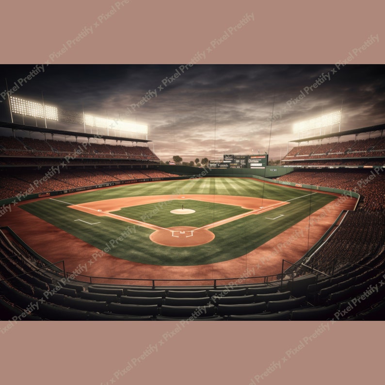 38 Baseball Digital Backdrops for Sports Photography Baseball ...