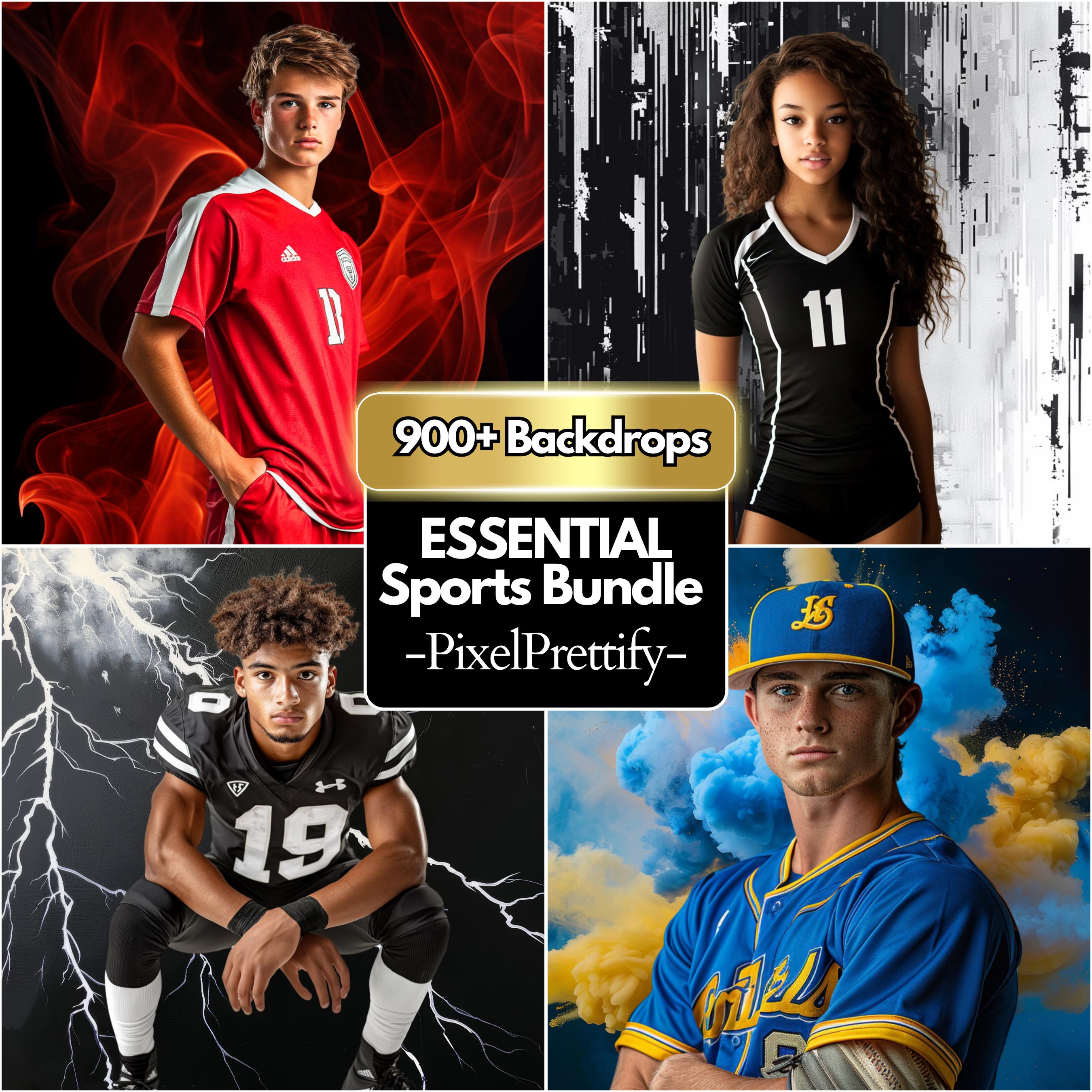 400+ Sports Backgrounds & Overlay Bundle: Smoke Fog Overlays and ...