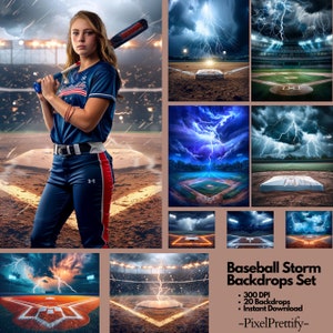 20 Baseball Digital Backdrops for Sports Photography | Baseball ...