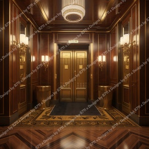 Vintage Elevator Digital Backdrop, Maternity Backdrop Overlays, Studio ...