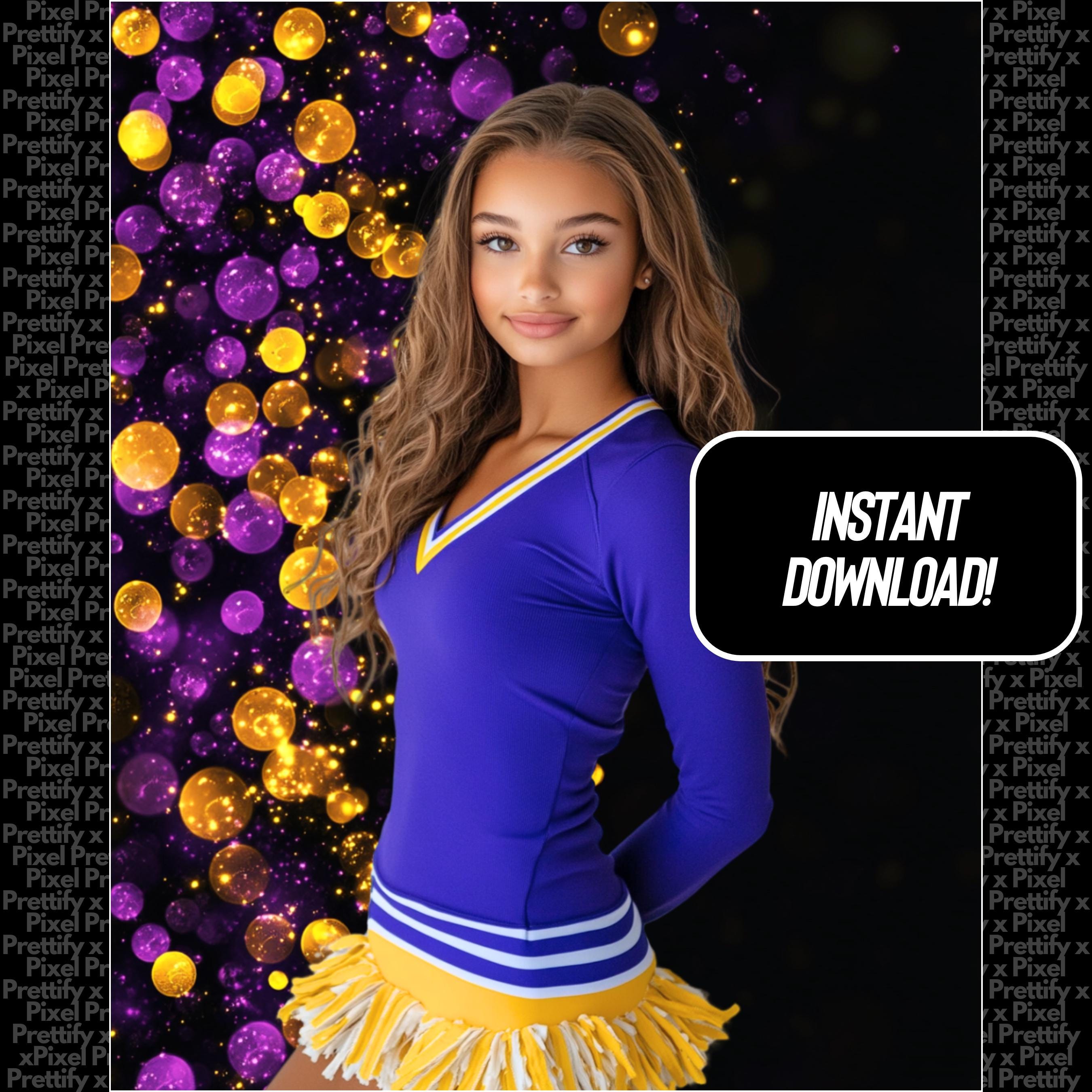 120 Cheerleader Digital Backdrops for Sports Photography | Cheer ...