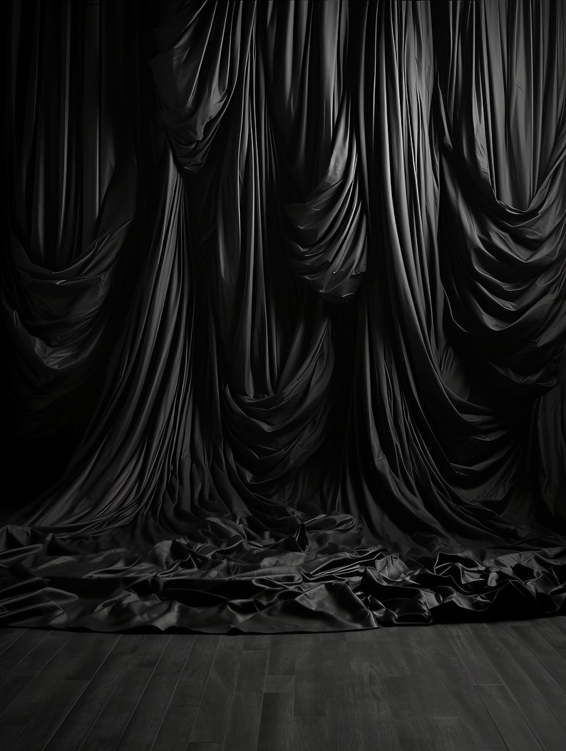 Black Curtain Digital Backdrop, Maternity Backdrop Overlays, Studio ...