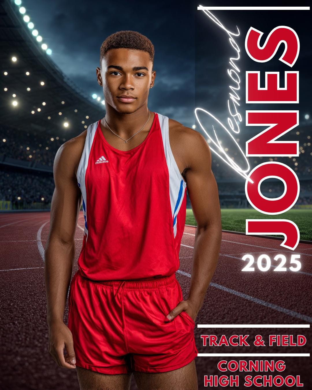 Track and Field Canva Template | Track Background for Senior Sports ...