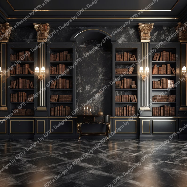 Library Digital Backdrops Maternity Backdrop Overlays Photography ...