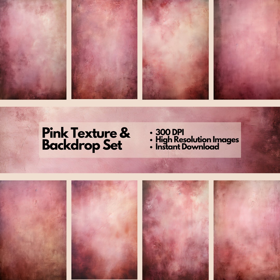 Pink Studio Backdrop - Digital Portrait Background, Instant Download ...