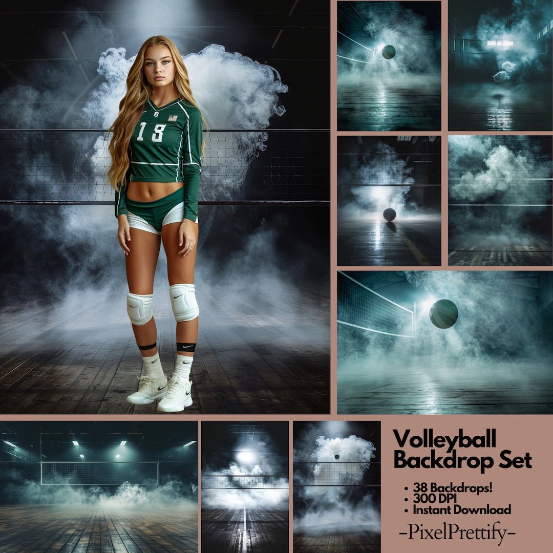 15 Volleyball Digital Backdrops for Sports Photography | Volleyball ...