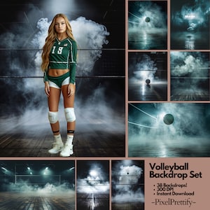 15 Volleyball Digital Backdrops for Sports Photography | Volleyball ...