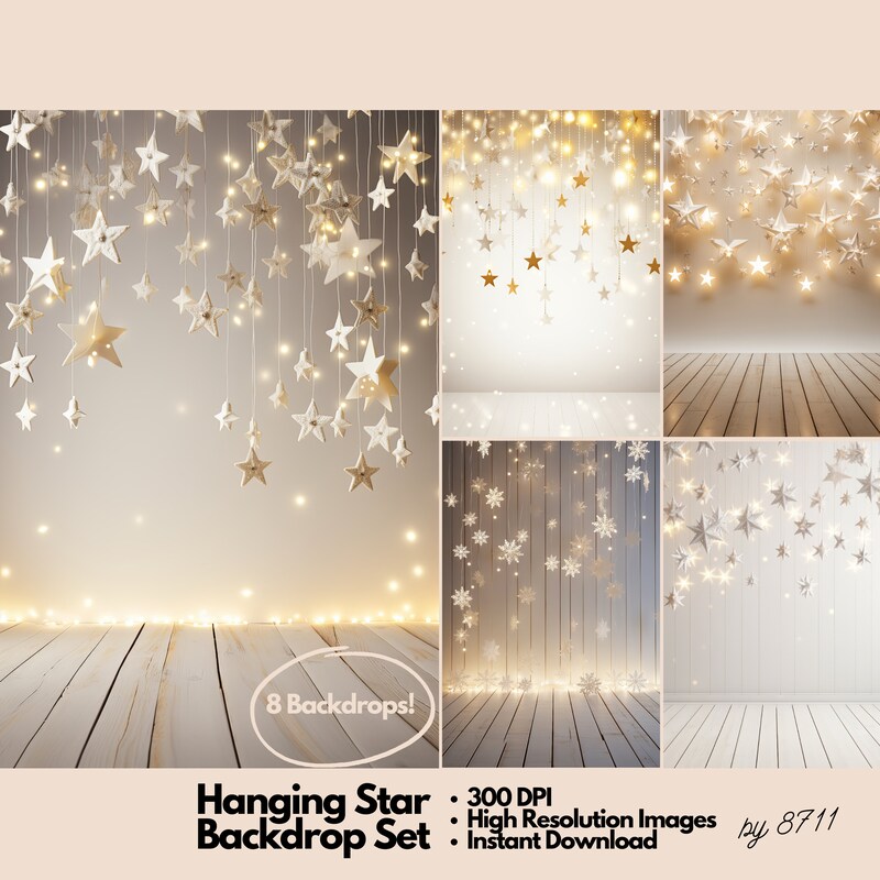 Gold Star Backdrop - Etsy