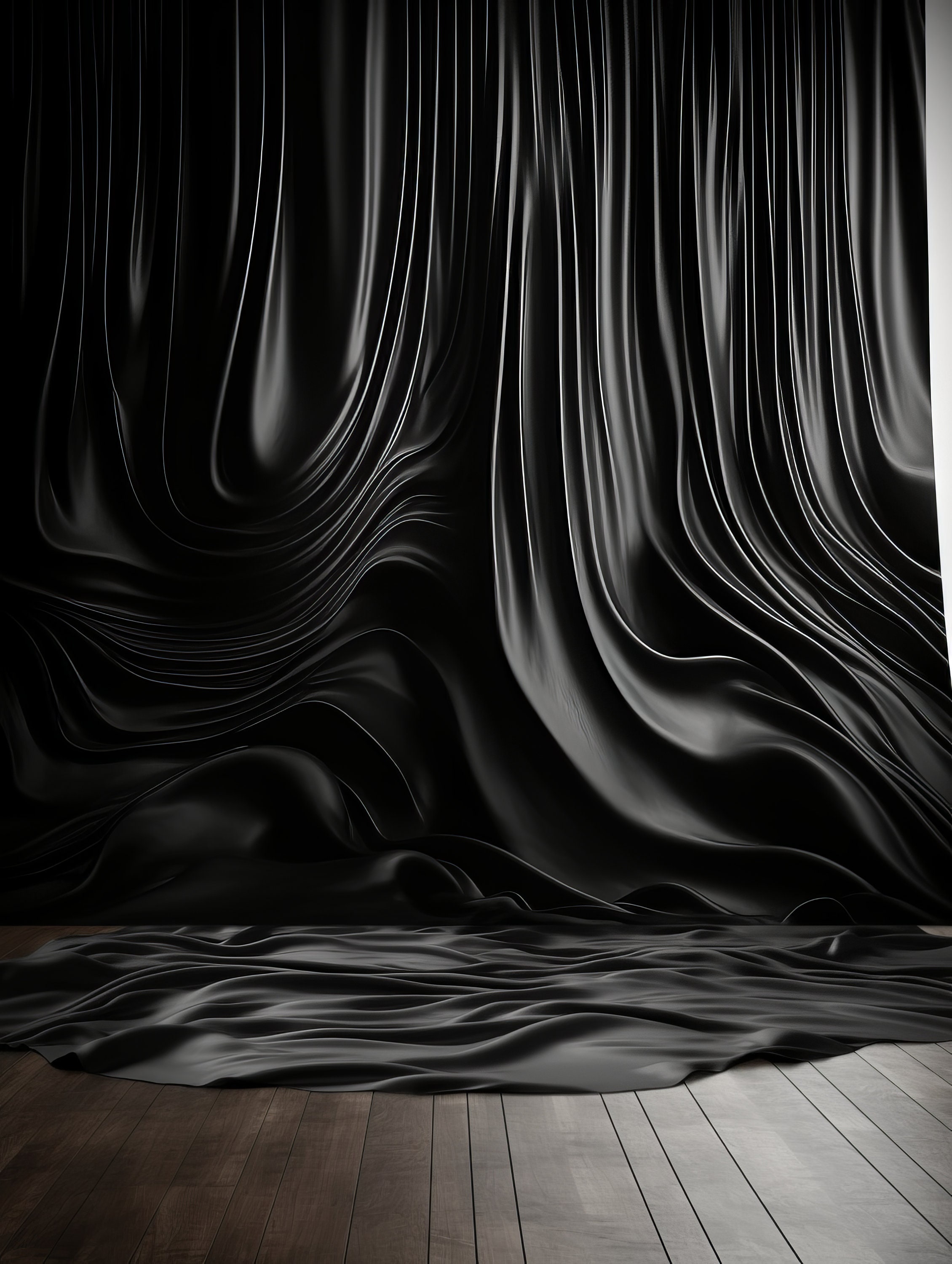 Black Curtain Fine Art Backdrop Overlays, Black Curtain Background ...