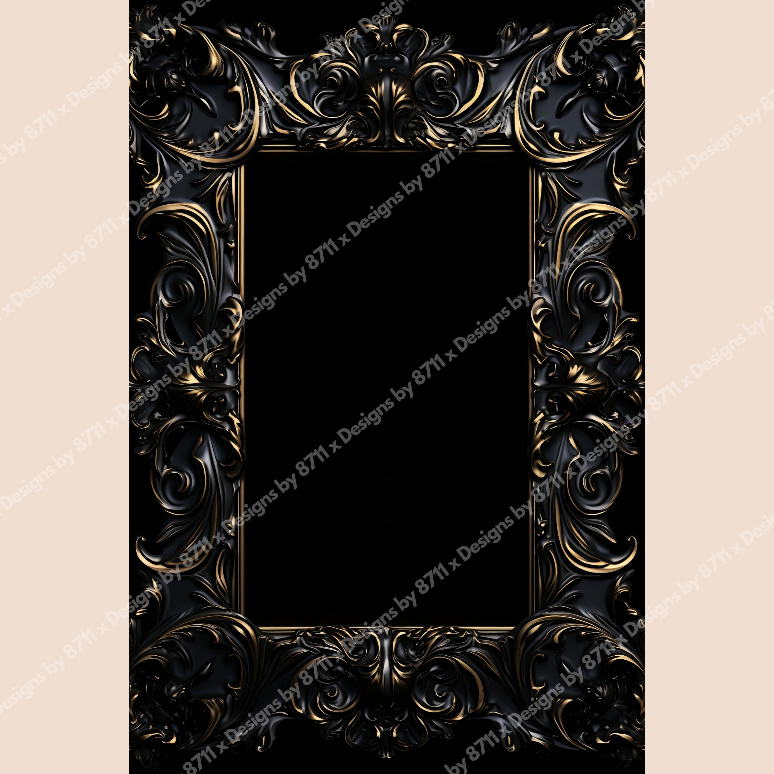 Black Frame Digital Backdrops Maternity Backdrop Overlays Photography ...