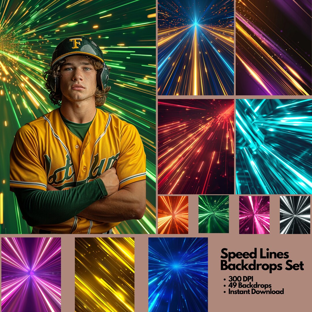 45 Speed Line Digital Photography Backdrops: Perfect as Sports ...