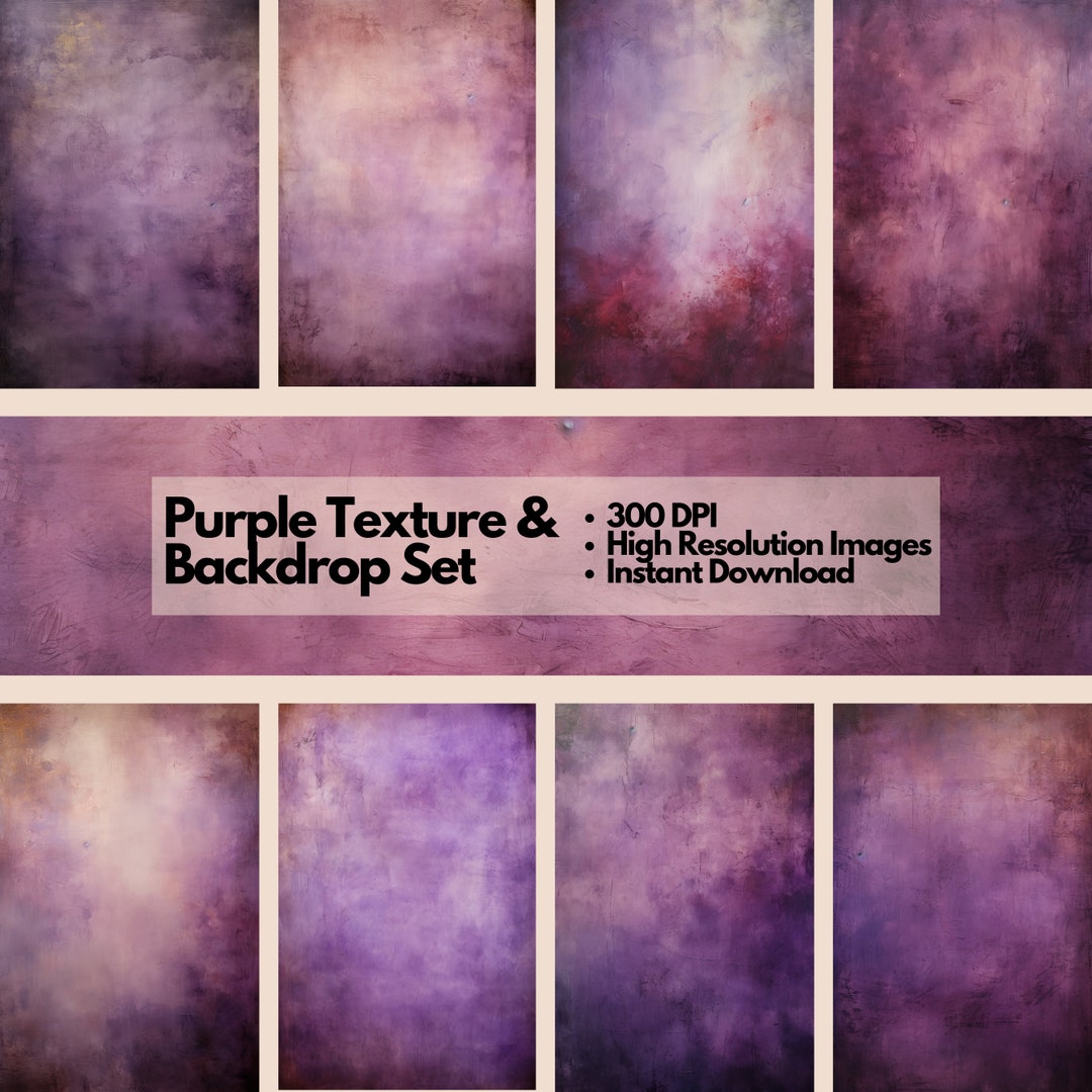 Purple Studio Backdrop - Digital Portrait Background, Instant Download ...