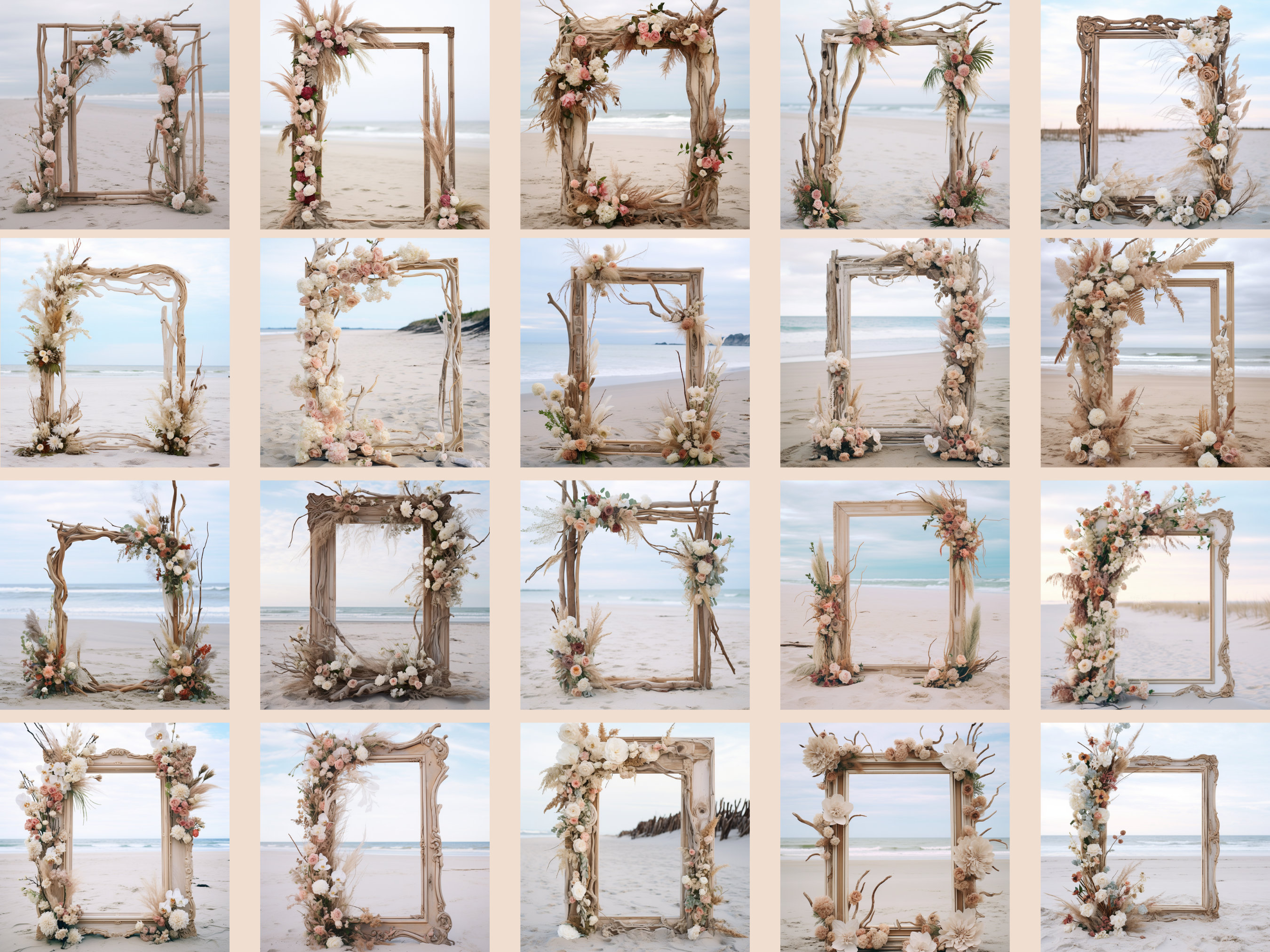 Boho Frame Digital Backdrops Maternity Backdrop Studio Backdrop Overlay ...