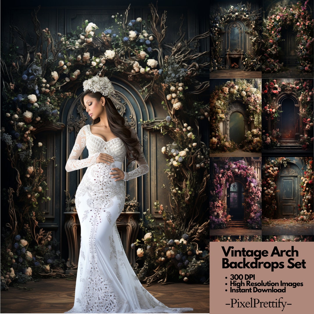 Minimal Arches Set Digital Backdrops, Maternity Backdrop Overlays ...