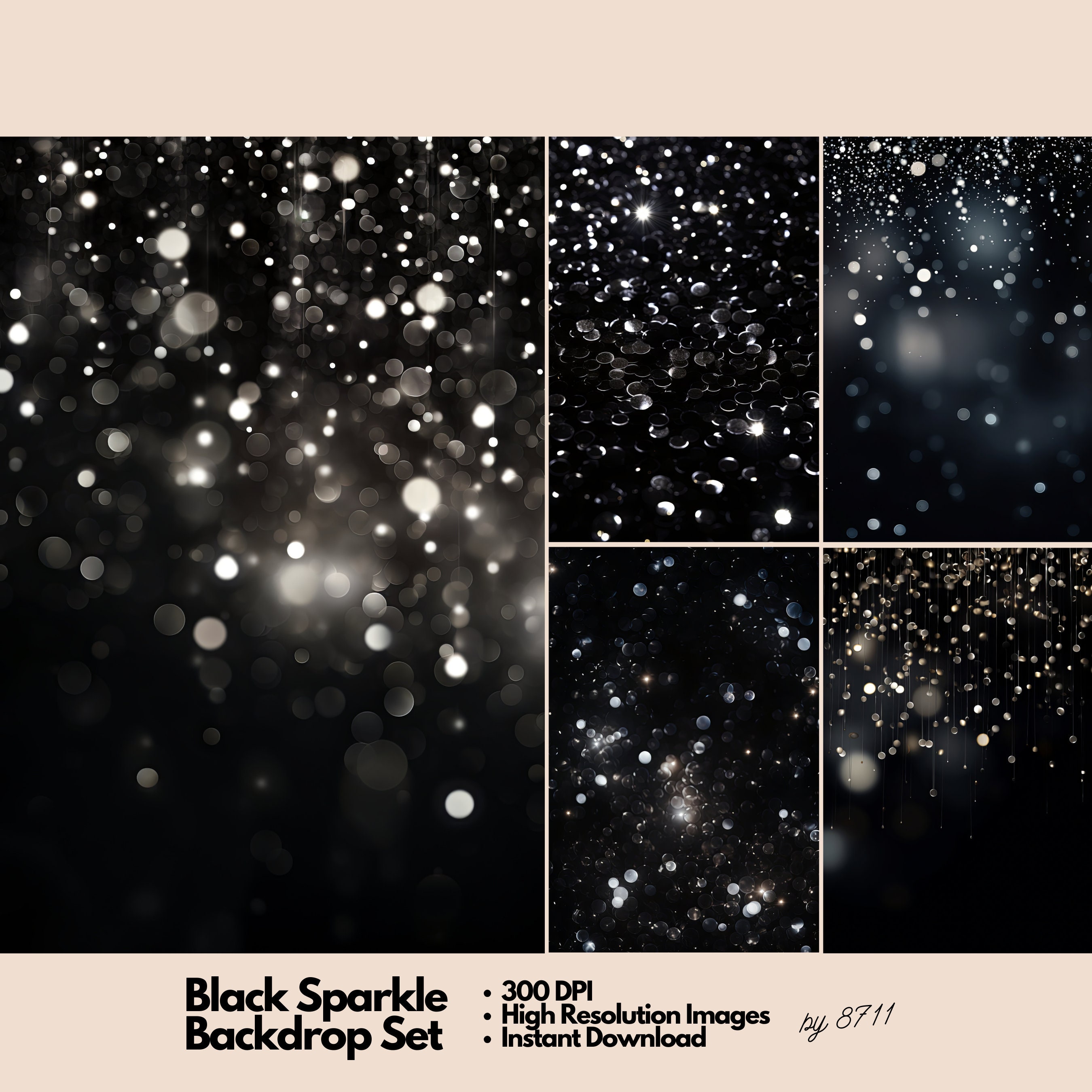 Black Sparkle Digital Backdrop, Maternity Backdrop Overlays, Studio ...