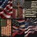 4th of July Digital Backdrops 32 American Flag Backgrounds Independence ...