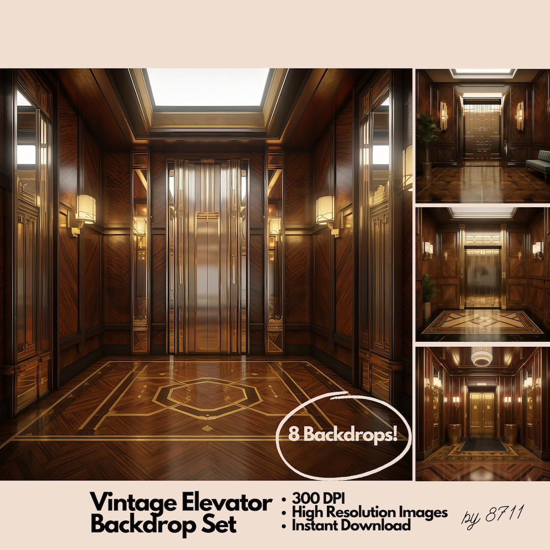 Vintage Elevator Digital Backdrop Maternity Backdrop - Etsy