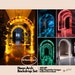 Neon Arch Digital Backdrops Neon Backdrop Overlays Neon Photography ...