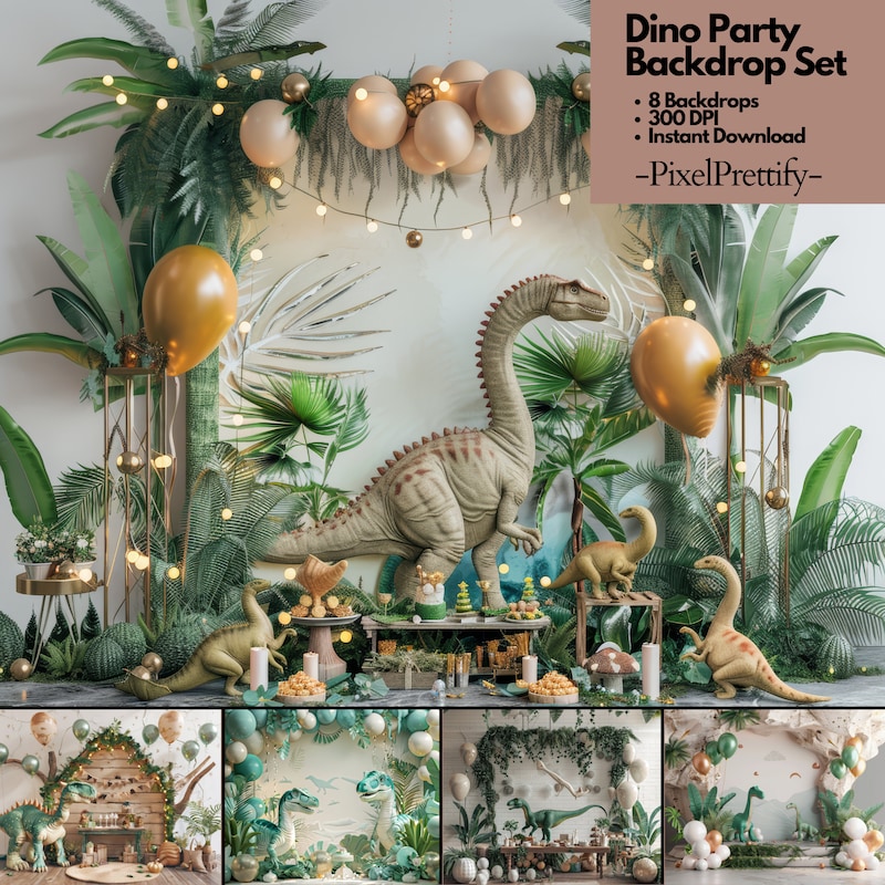 Dinosaur Backdrop - Etsy