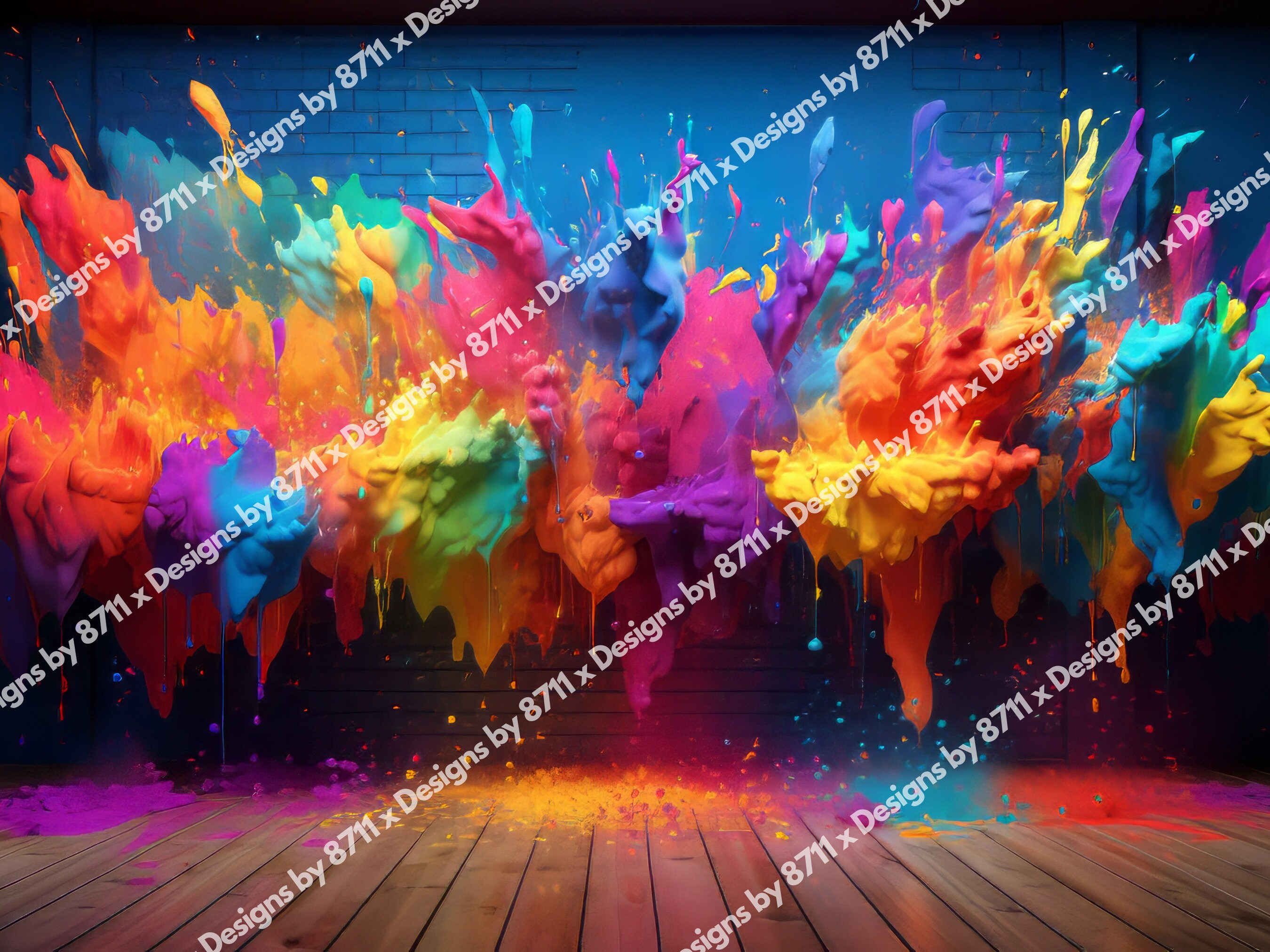 Paint Splatter Digital Backdrops Photography Backdrop for - Etsy