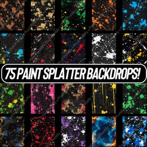 Paint Splatter Sport Backdrops Soccer, Football, Basketball, Baseball ...