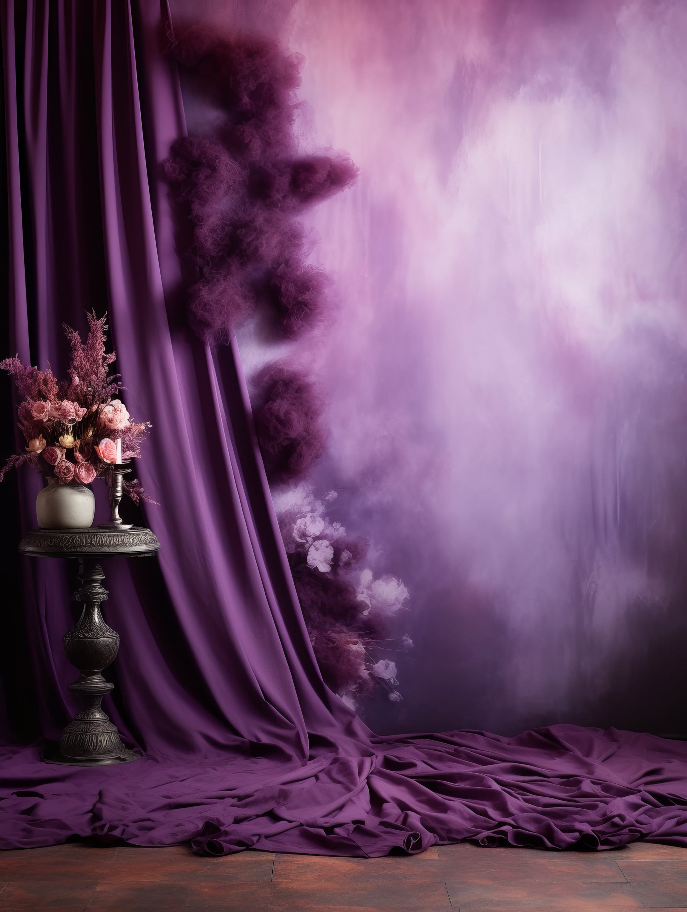 Purple Curtain Digital Backdrops, Maternity Backdrop Overlays ...
