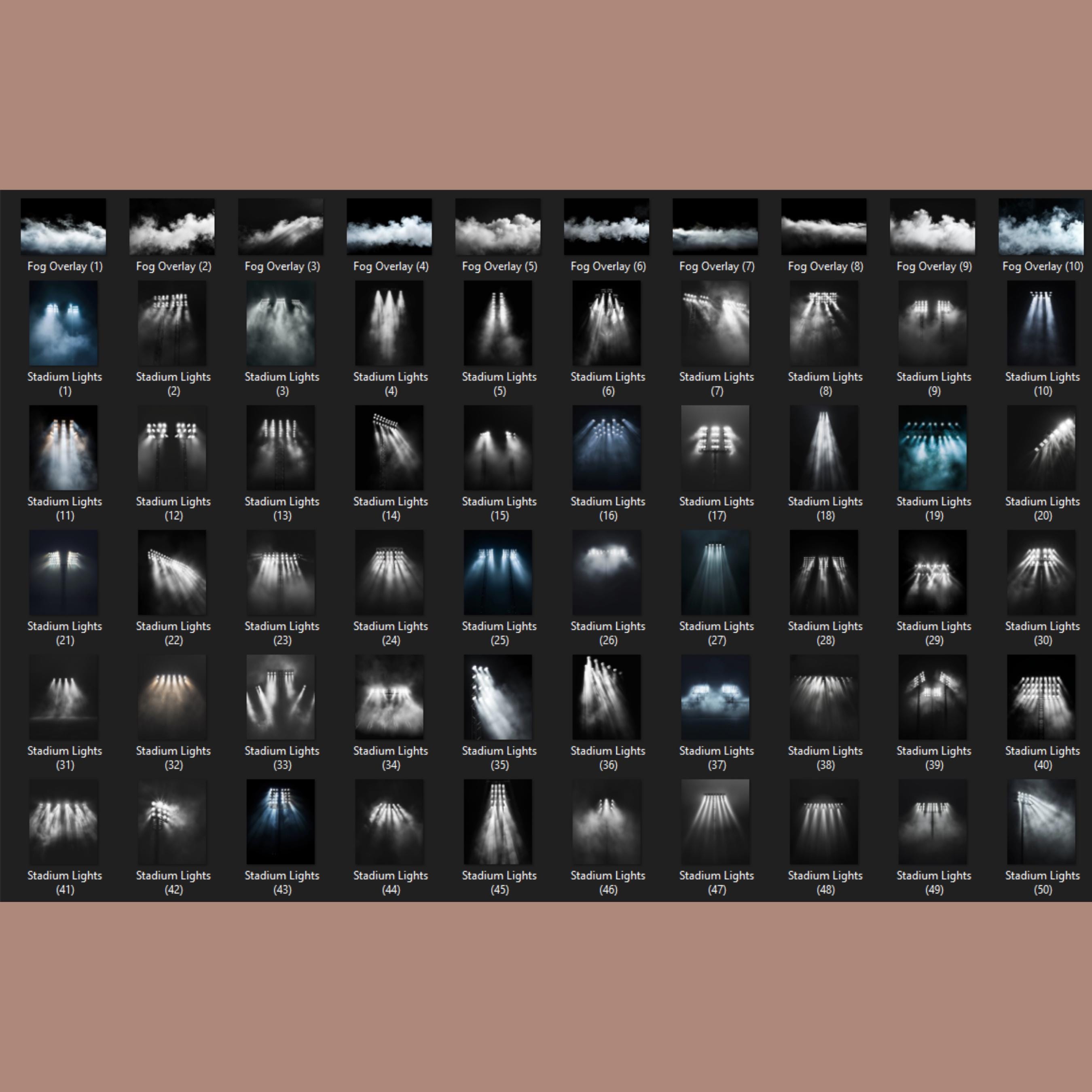 Friday Night Light Overlays, Stadium Light Backdrop Overlays, Sports ...