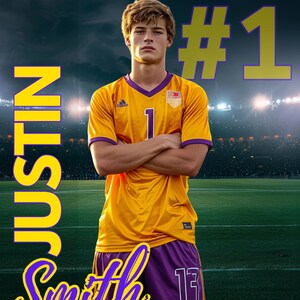 Soccer Poster & Banner Canva Template | Editable Digital Soccer ...