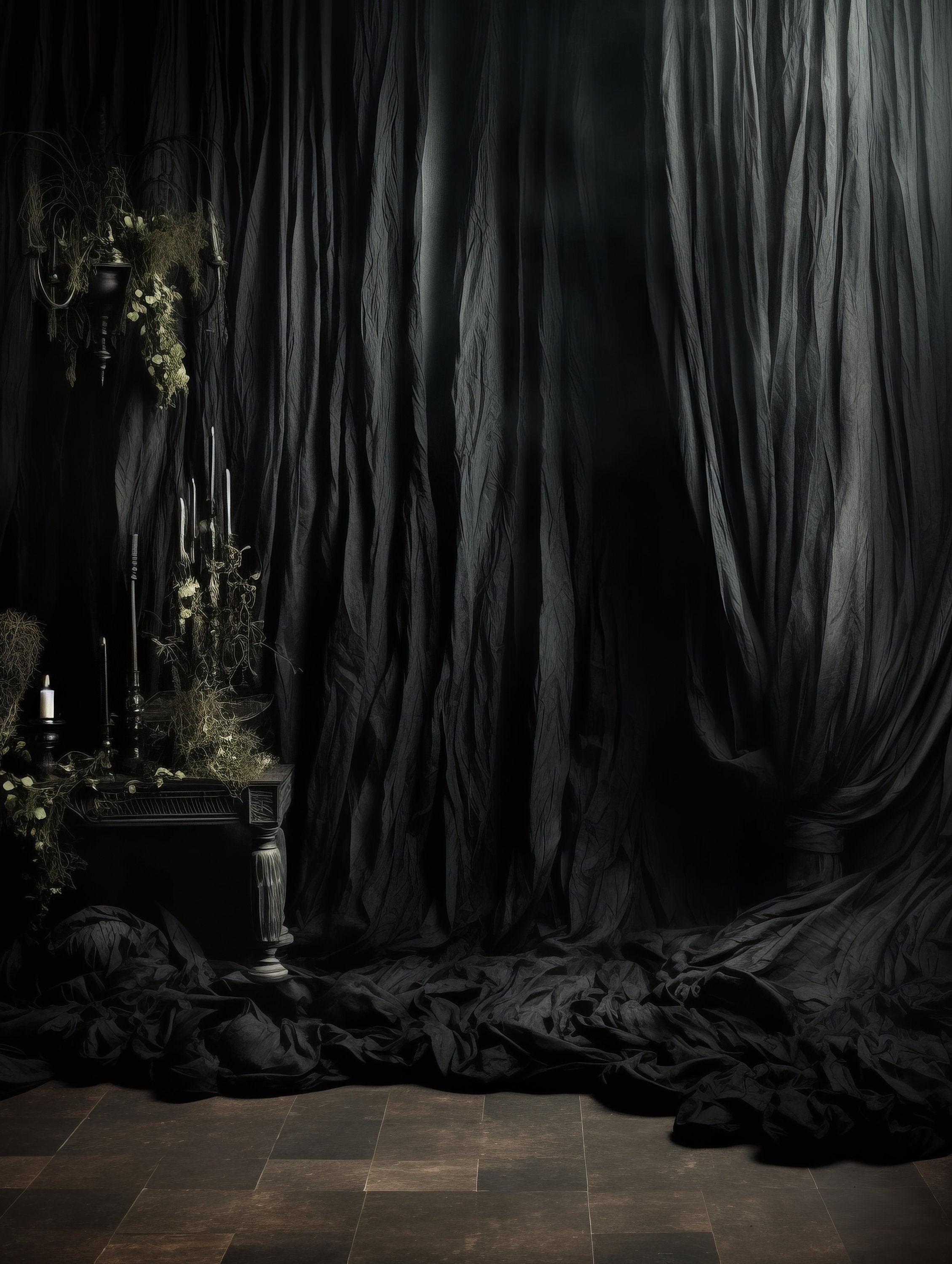 Black Curtain Digital Backdrop, Maternity Backdrop Overlays, Studio ...