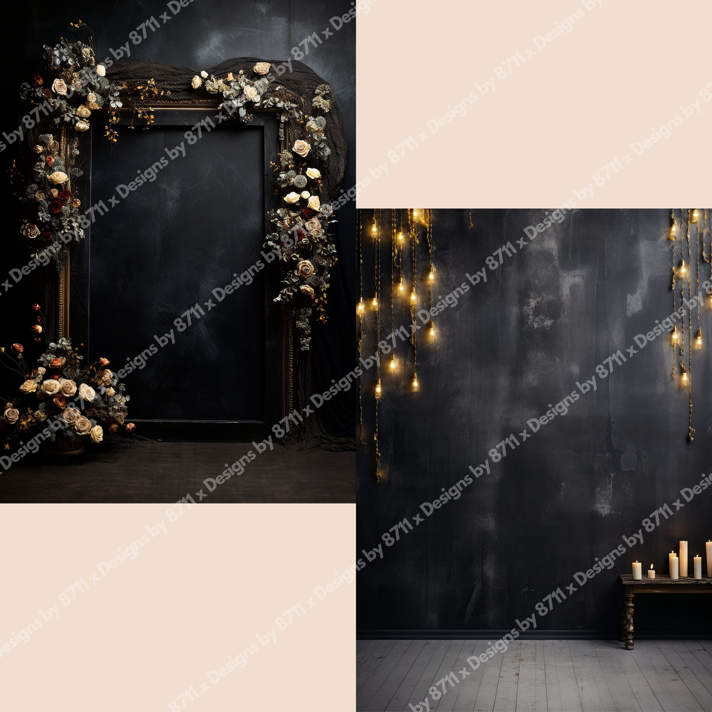 Black Wall Vertical Portrait Background, Portrait Studio Backdrop ...