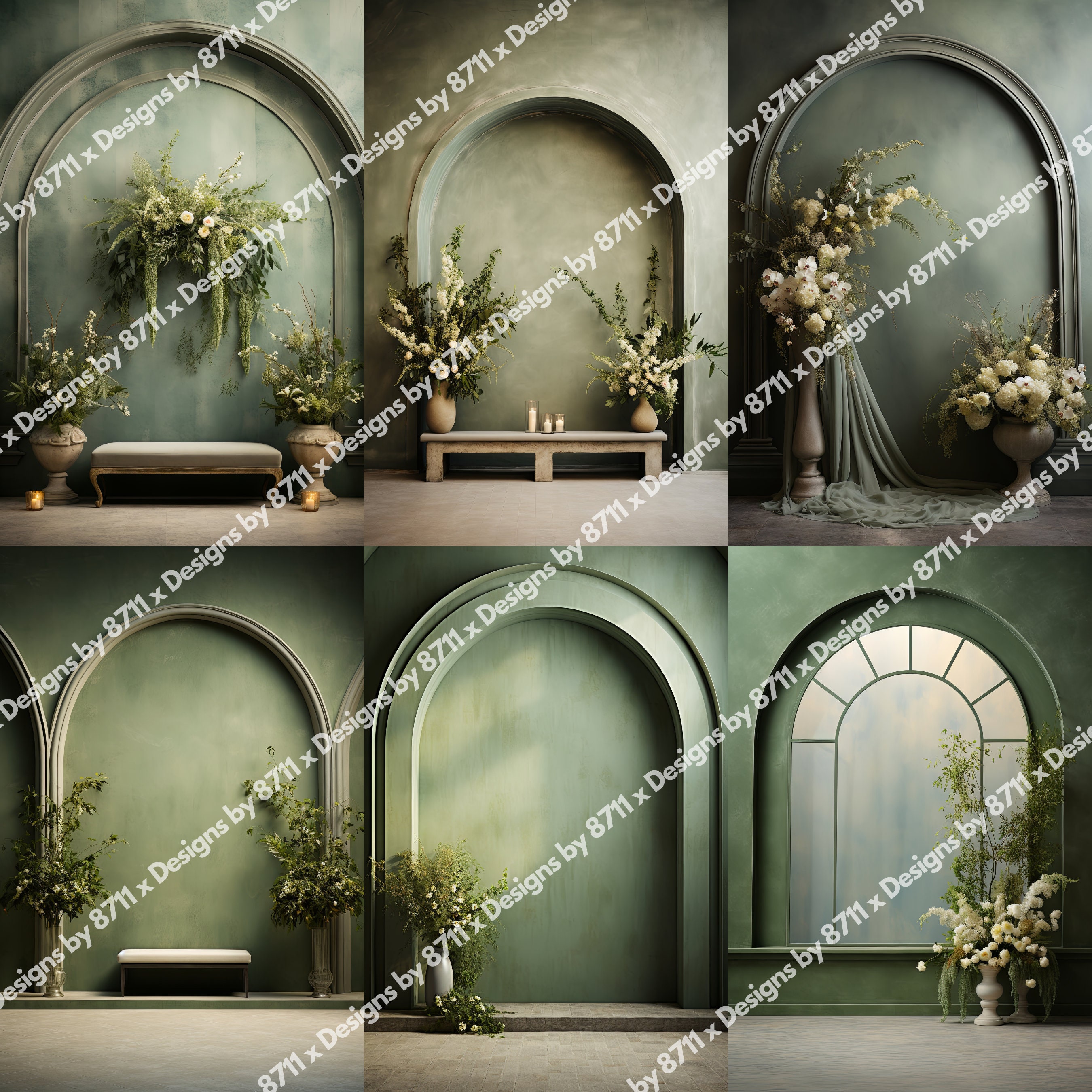 Chiara Arch Digital Backdrops Maternity Backdrop Overlays Photography ...