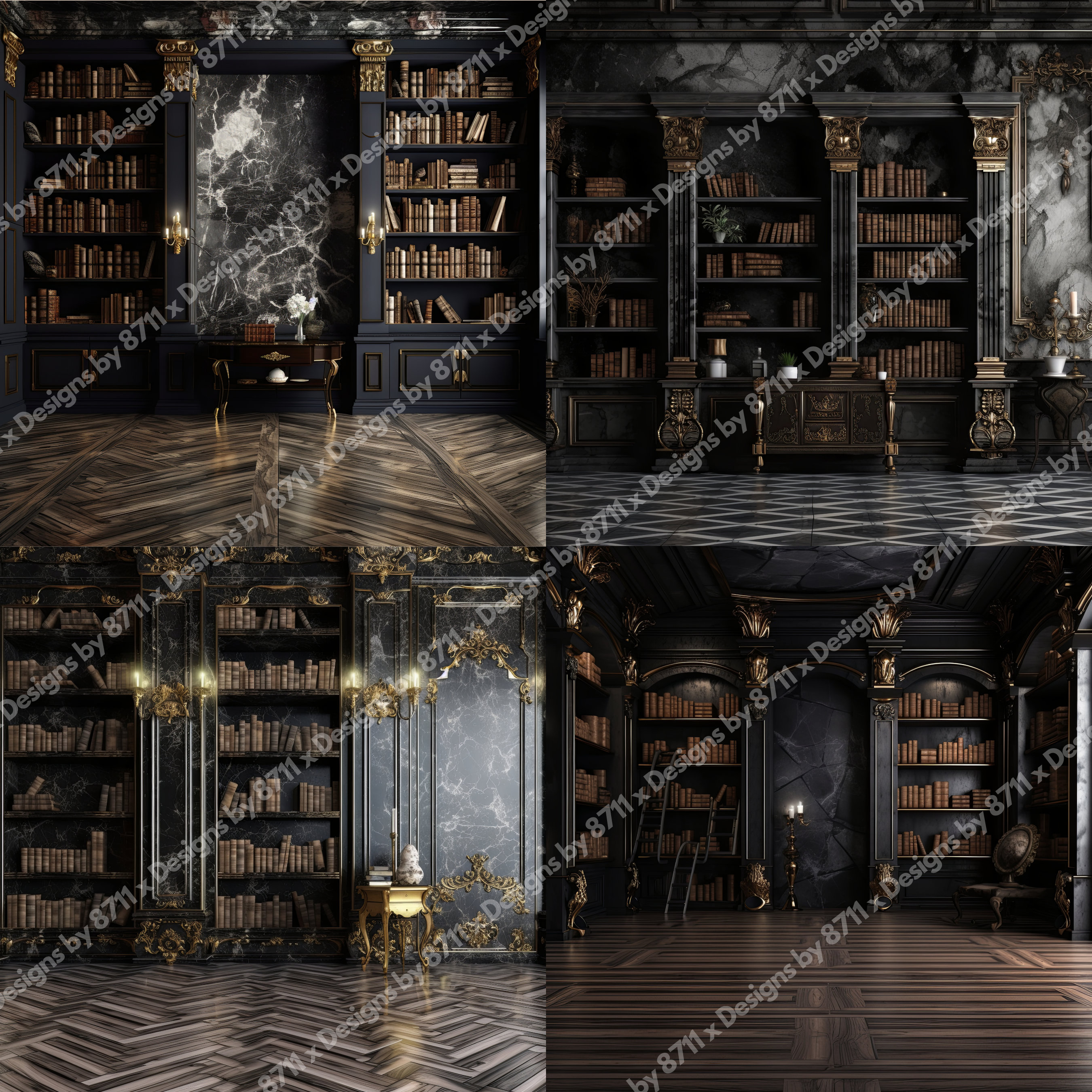 Library Digital Backdrops Maternity Backdrop Overlays Photography ...