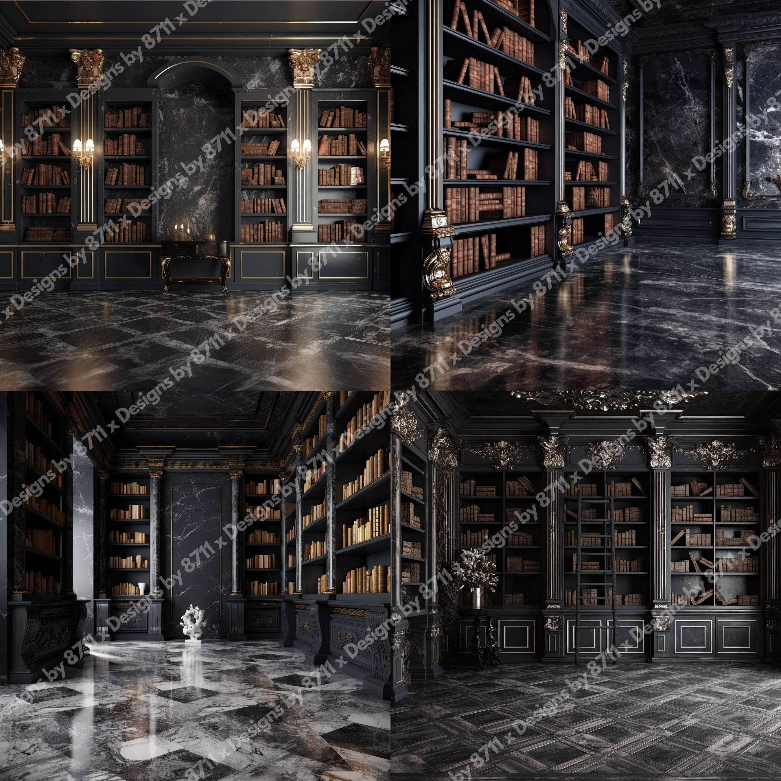 Library Digital Backdrops Maternity Backdrop Overlays Photography ...