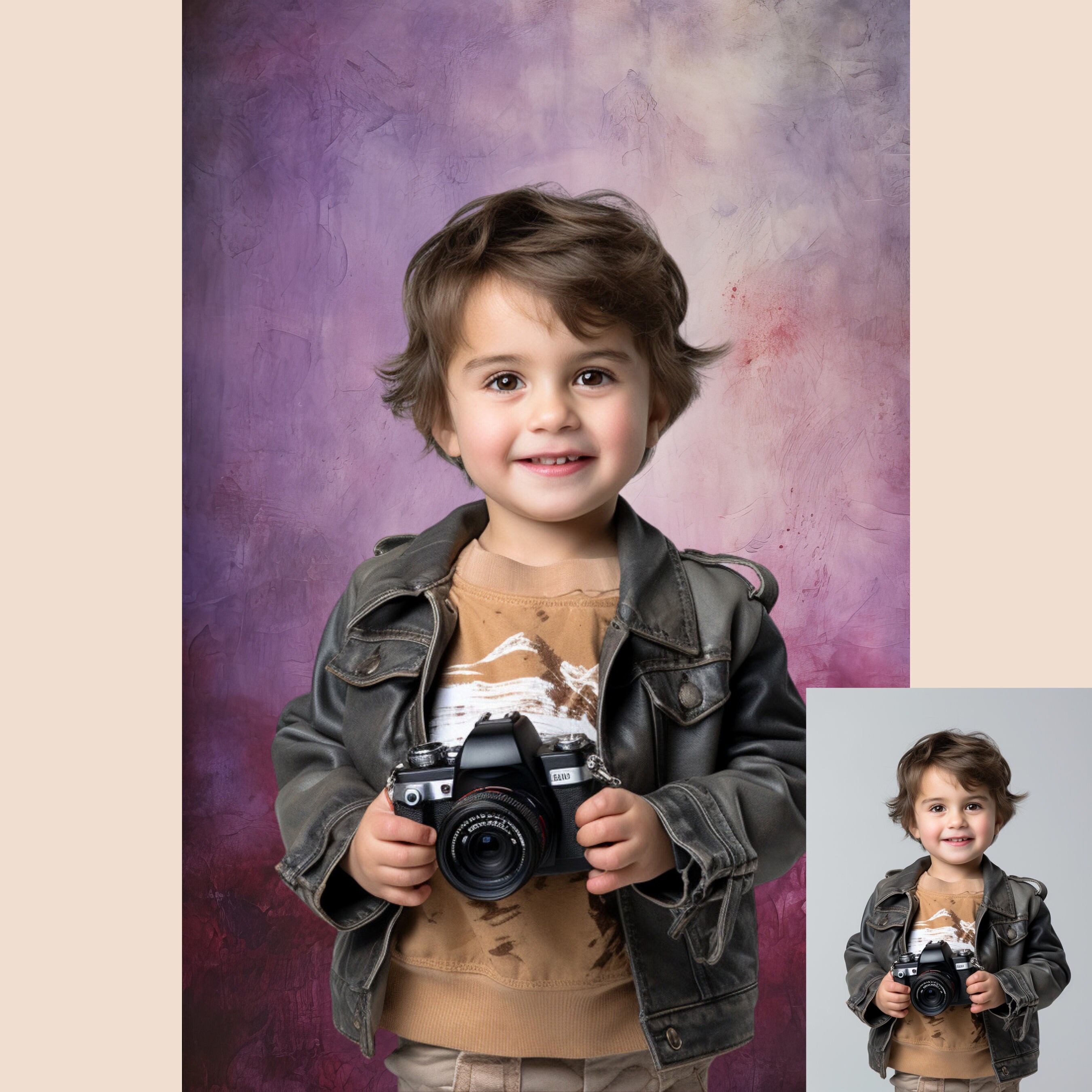 Purple Studio Backdrop Digital Portrait Background, Instant Download ...