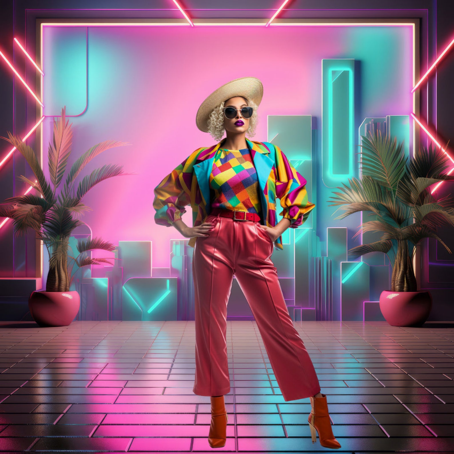 80s Retro Digital Backdrop Set, Maternity Backdrop Overlays, Studio ...