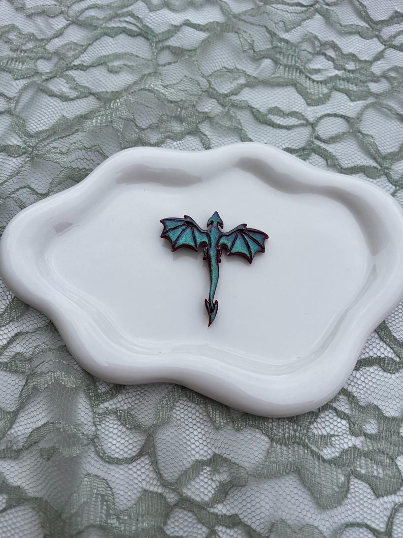 Dragon Magnet, Iridescent Dragon Magnet, Fantasy Magnet, D&D Magnet ...