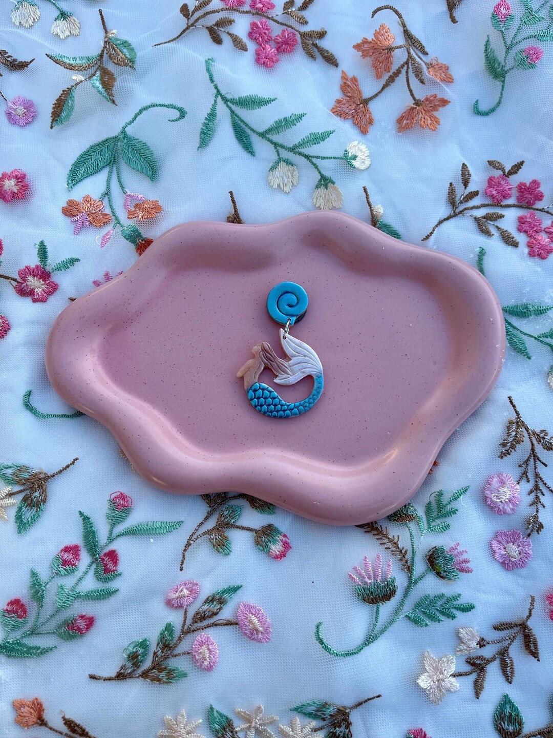 Handmade Holographic Mermaid Magnet: Polymer Clay Siren - Etsy