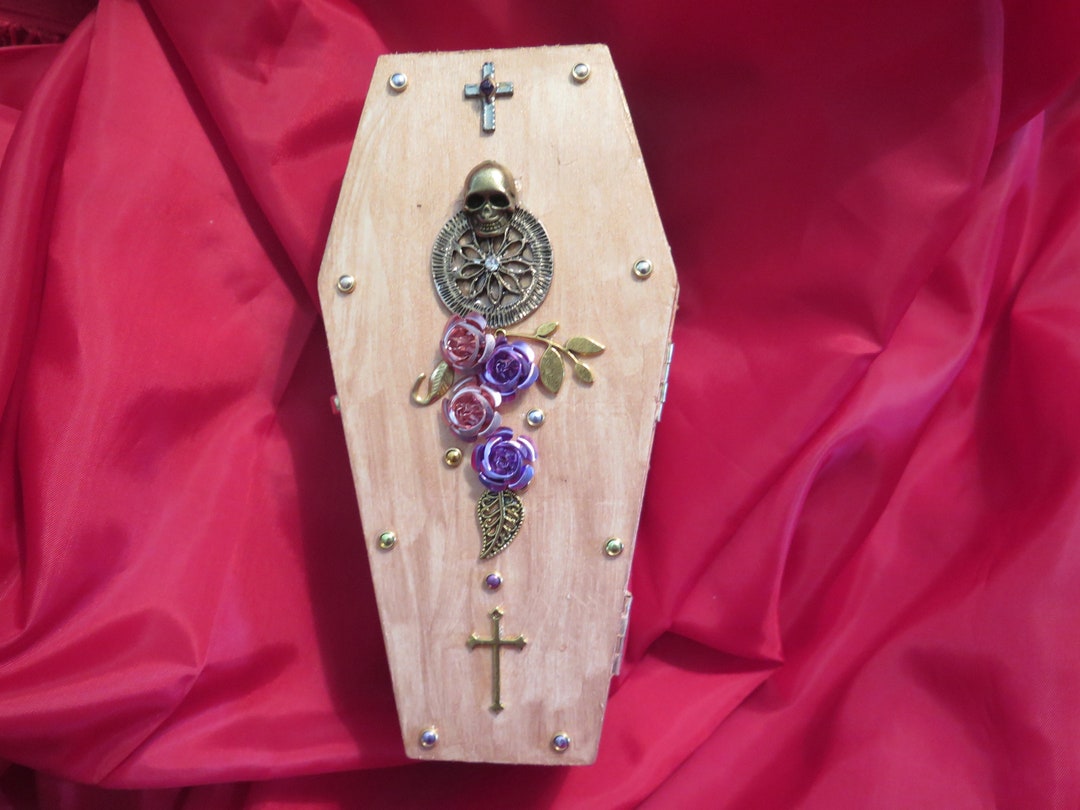 Jeweled Wooden Coffin Original Artwork it's Your - Etsy