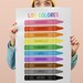 Spanish Crayon Colors Poster Educational Print Kids Homeschool ...