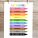 Spanish Crayon Colors Poster Educational Print Kids Homeschool ...