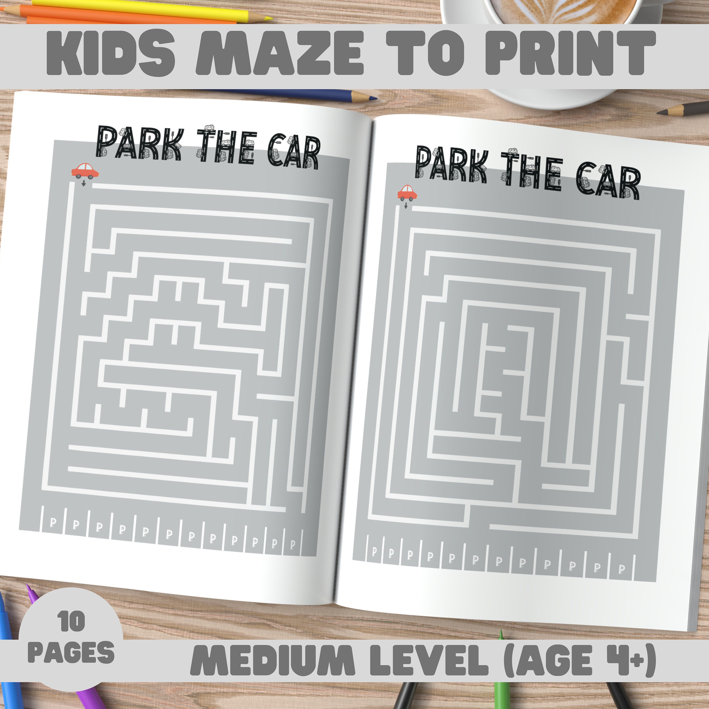 Car Maze Templates