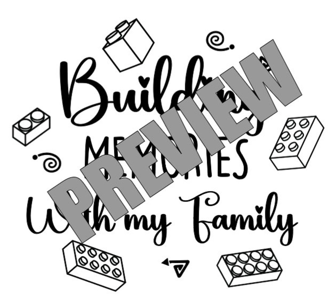 Building Memories Together With My Family Building Blocks Family SVG - Etsy