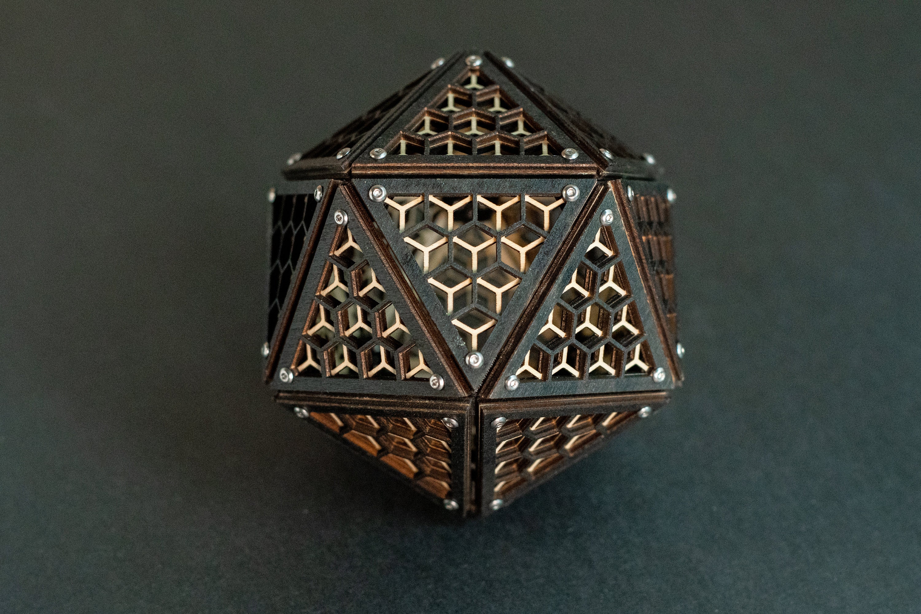 Mini Icosahedron Cubic Model Kit Sculpture, Sacred Geometry Decor ...