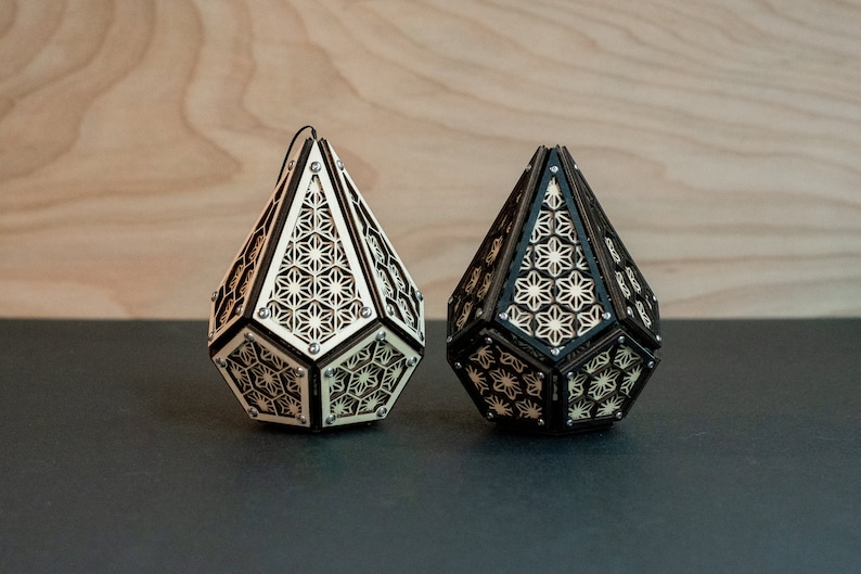 Mini Polyhedron Asanoha Model Kit Sculpture, Sacred Geometry Decor ...